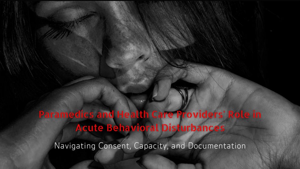 BHP Corner: Acute Behavioural Disturbances - EMOttawa Blog